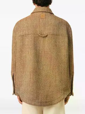 AMI Paris Wool Button-down Jacket With Classic Collar