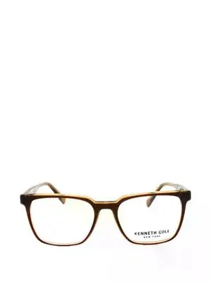 KENNETH COLE Square-frame Glasses - Brown
