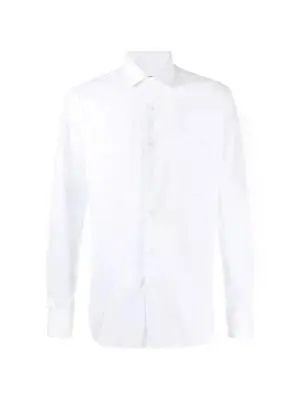 XACUS Spread-collar Long-sleeve Shirt - White