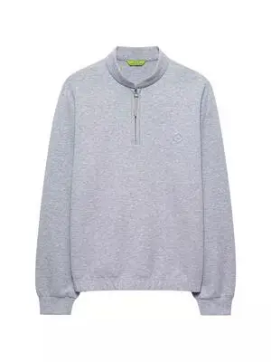 Shanghai Tang Half-zip Sweatshirt - Grey