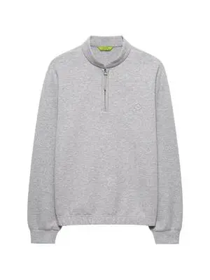 Shanghai Tang Half-zip Sweatshirt - Grey