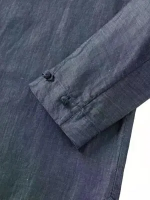 Shanghai Tang Frog-fastening Denim Shirt