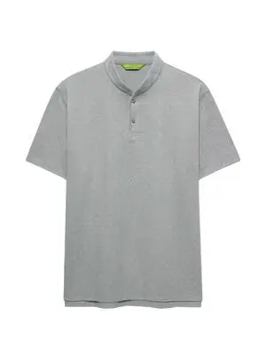 Shanghai Tang Fortune Jacquard Polo Shirt - Grey