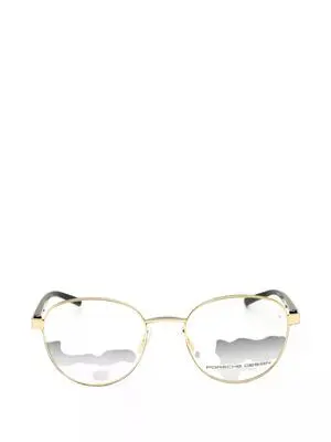 Porsche Design Round-frame Glasses - Gold