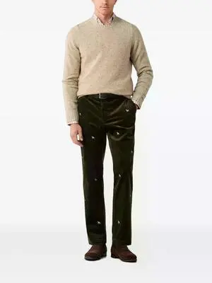 HACKETT LONDON Donegal Wool Crew Neck Sweater