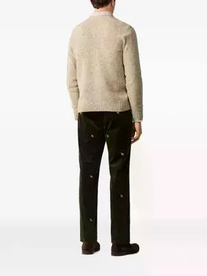 HACKETT LONDON Donegal Wool Crew Neck Sweater