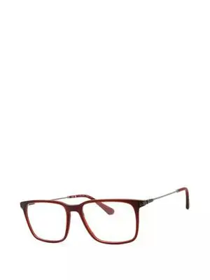 POLICE Rectangle-frame Glasses - Red