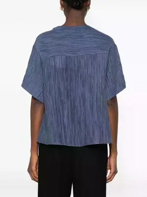 JOSEPH Crinkled Short-sleeve Blouse