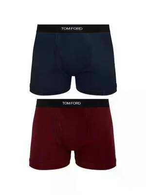 TOM FORD Logo-waistband Boxers - Red