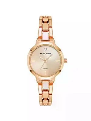 Anne Klein Rose Gold-tone Diamond Watch - Pink
