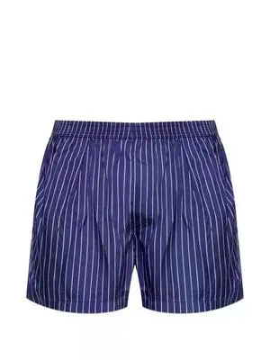 TOM FORD Pinstripe-print Silk Boxer Shorts
