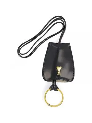 AMI Paris Paris Paris Cloche Keychain - Black
