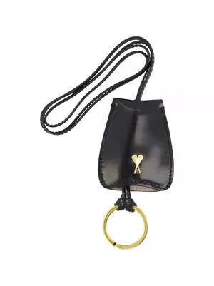 AMI Paris Paris Paris Cloche Keychain Black
