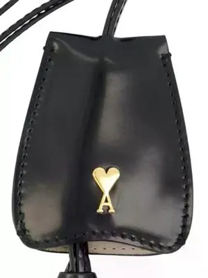 AMI Paris Paris Paris Cloche Keychain - Black