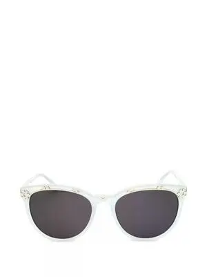 DRAPER JAMES Flower Detail Round Frame Sunglasses - Blue