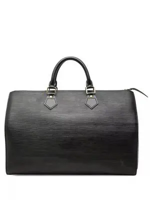 LOUIS VUITTON 1998 Epi Speedy 35 Boston Bag - Black