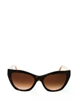 Emporio Armani Tortoiseshell-effect Cat-eye Sunglasses - Brown