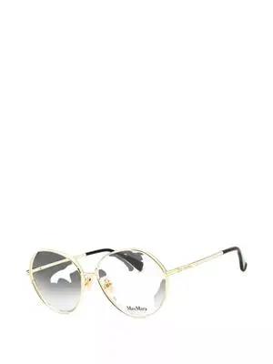 Max Mara Round-frame Glasses - Gold