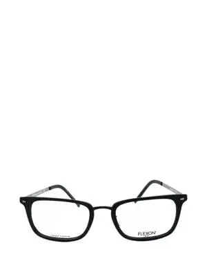 FLEXON Rectangle-frame Glasses - Black