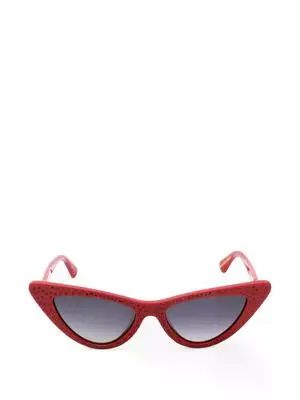 Guess Crystal-embellished Cat-eye Sunglasses - Red