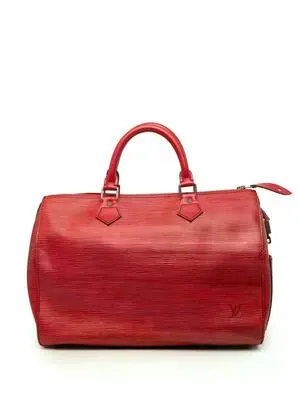LOUIS VUITTON 1992 Epi Speedy 35 Boston Bag - Red