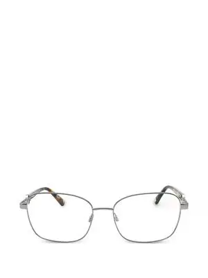 Anne Klein Square Frame Eyeglasses - Silver