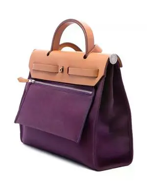 Hermès Toile Verso Herbag Zip 31 Satchel