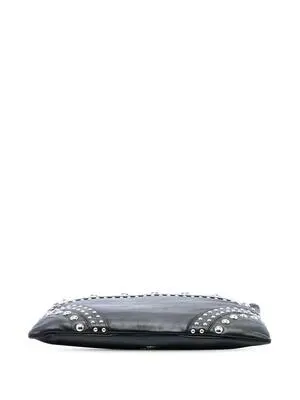 Prada 2015-2026 Studded Calfskin Clutch Bag