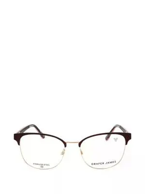 DRAPER JAMES Browline-frame Glasses - Red
