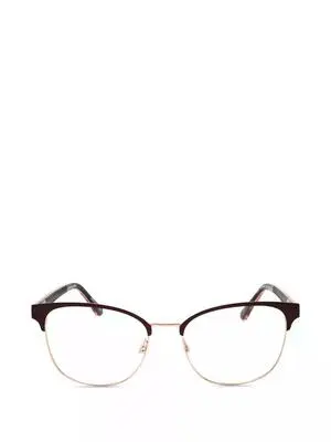 DRAPER JAMES Browline Frame Eyeglasses - Red