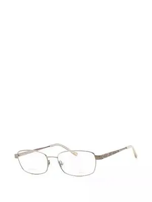EMOZIONI Textured Rectangle Frame Eyeglasses - Gold