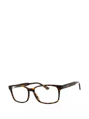 Gucci Tortoiseshell-effect Rectangle-frame Glasses