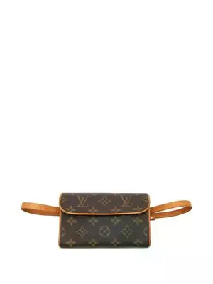 LOUIS VUITTON 2000 Monogram Pochette Florentine Belt Bag - Brown