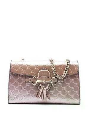 Gucci 2016-2026 Medium Guccissima Patent Emily Shoulder Bag