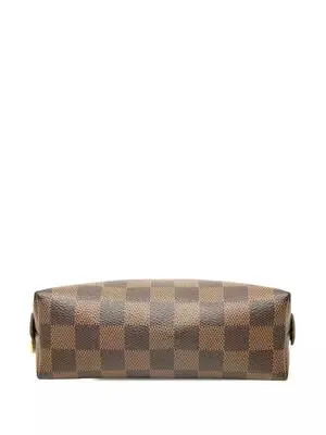 LOUIS VUITTON 2005 Damier Ebene Cosmetic Pouch Clutch Bag