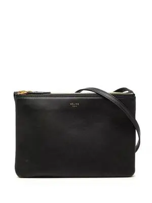 Celine 2017 Small Lambskin Trio Crossbody Bag - Black
