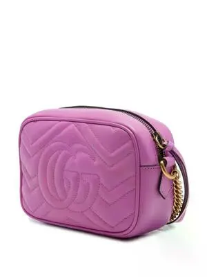 Gucci Matelasse Calfskin Crossbody Bag - Pink