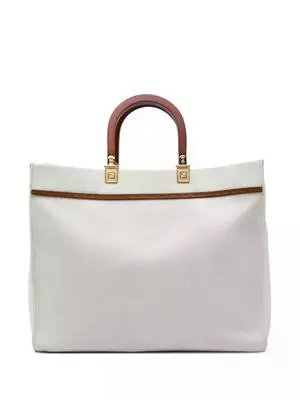 Fendi 2010-2026 Medium Canvas Sunshine Shopper Tote Satchel