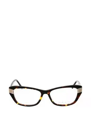 MARCIANO Tortoiseshell-effect Rectangle-frame Glasses - Brown