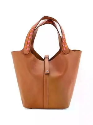 Hermès Picotin Lock Bag Tressage Epsom Mm Tote Bag - Brown
