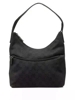 Gucci 2000-2015 Gg Denim Shoulder Bag - Black