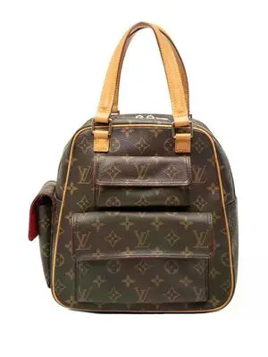 LOUIS VUITTON 2003 Monogram Excentri Cite Handbag - Brown