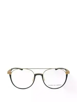Porsche Design Round-frame Glasses - Gold