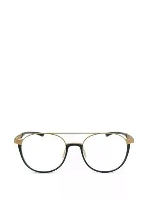 Porsche Design Round Frame Eyeglasses - Gold