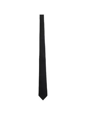 Emporio Armani Pointed-tip Neck Tie - Black