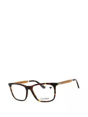 Calvin Klein Tortoiseshell-effect Rectangle Glasses