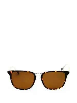 Gant Tortoiseshell-effect Rectangle-frame Sunglasses - Gold