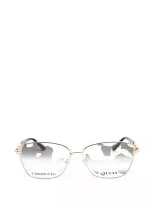 Guess Rectangle-frame Glasses - Gold