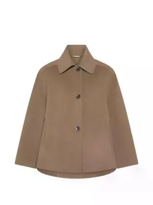 Seventy Button-fastening Spread-collar Coat - Neutrals