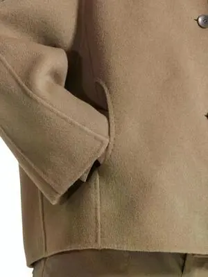Seventy Button-fastening Spread-collar Coat